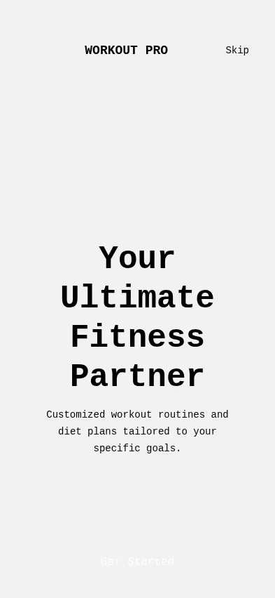 Workout Pro Planner