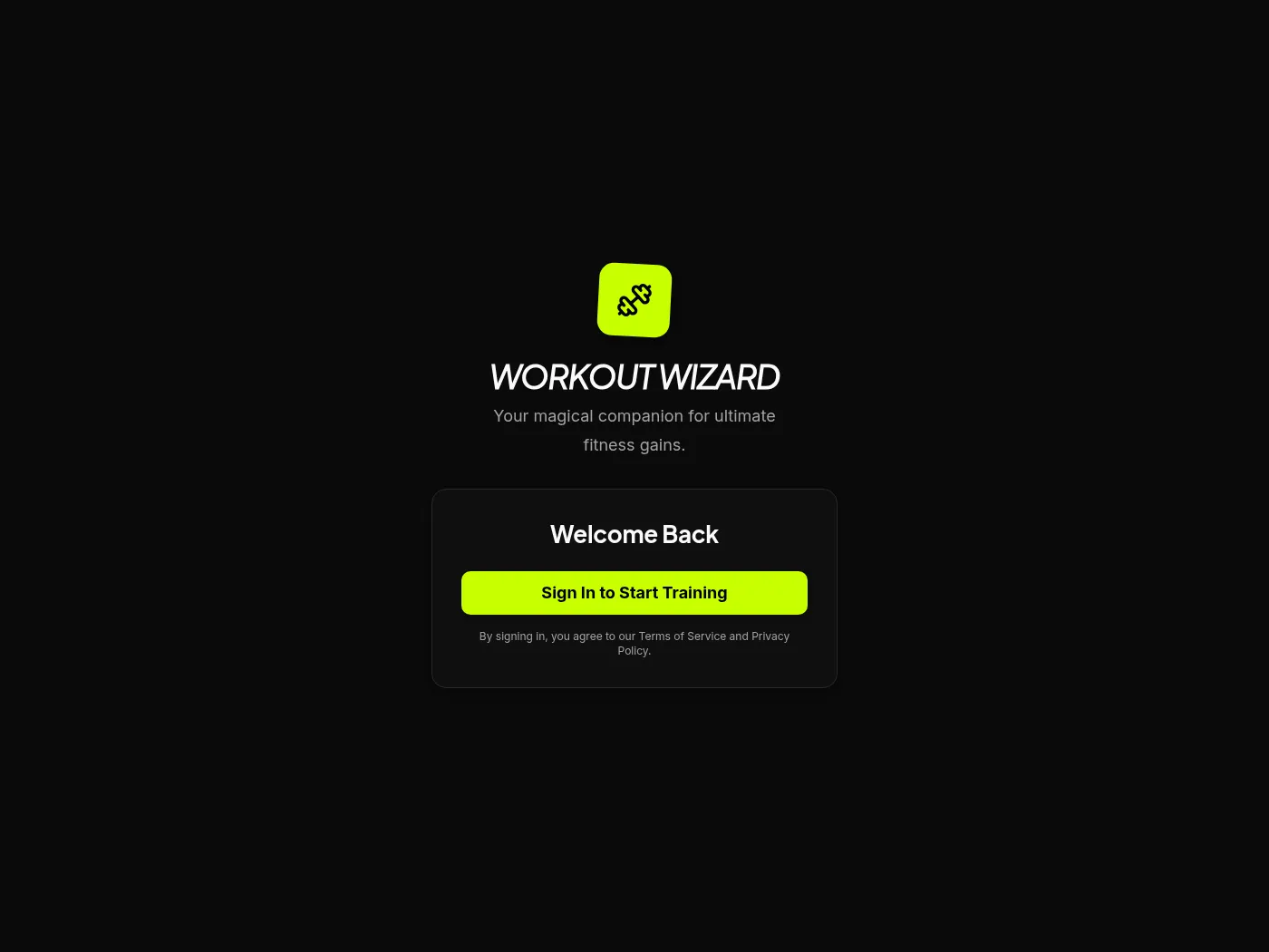 Workout Wizard
