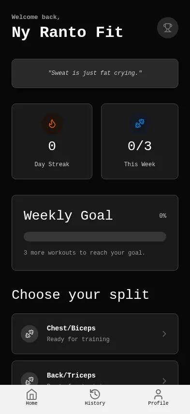 Workout Streak Tracker