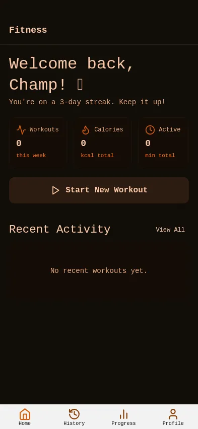 FitLog Mobile Tracker