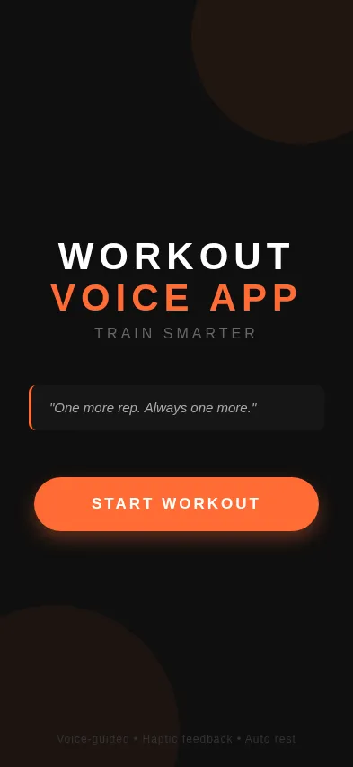 Workout Voice Coach