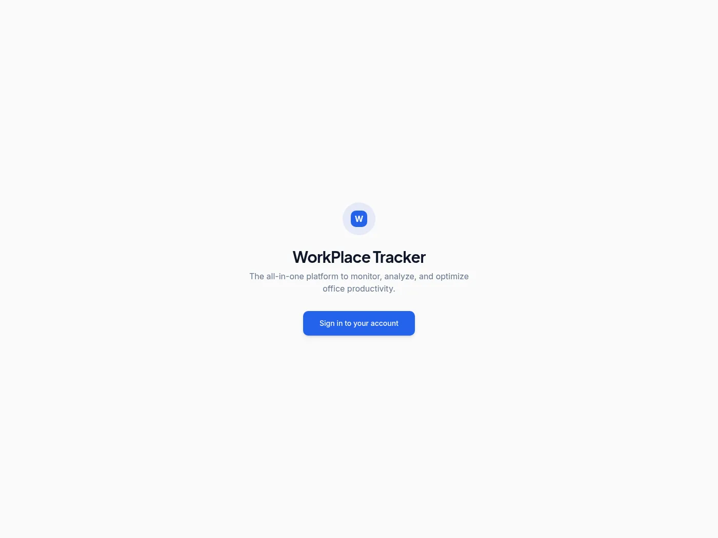 WorkPlace Tracker
