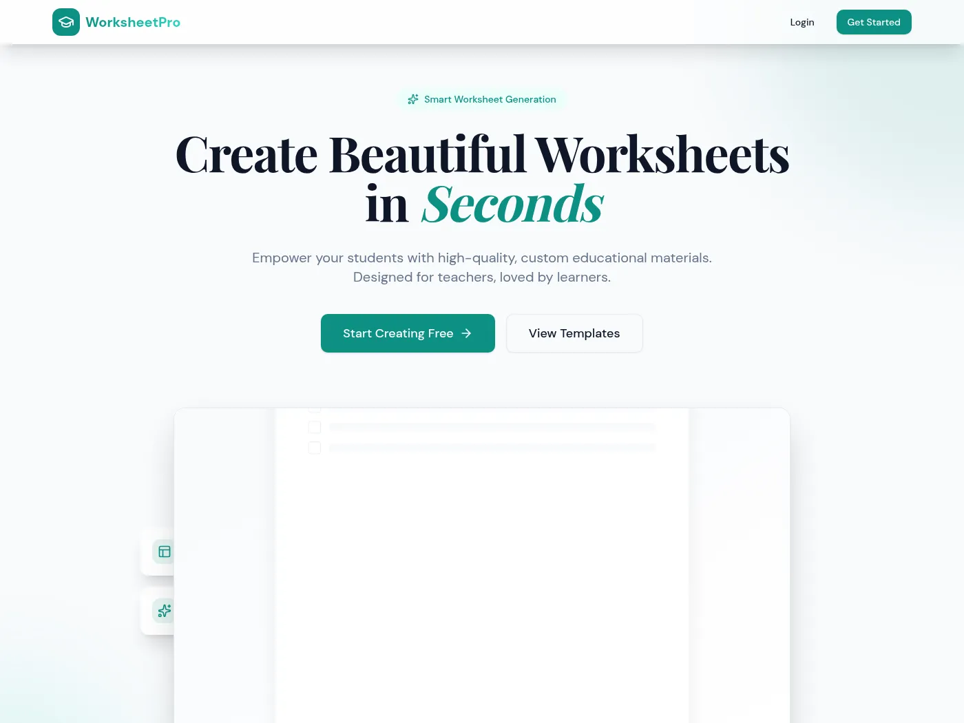 Worksheet Creator Pro