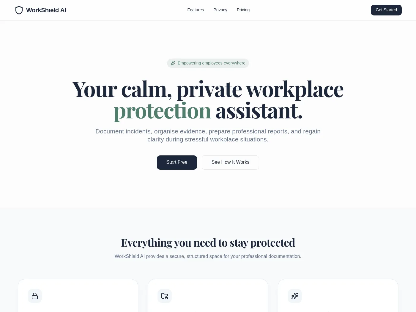 WorkShield AI SaaS Platform