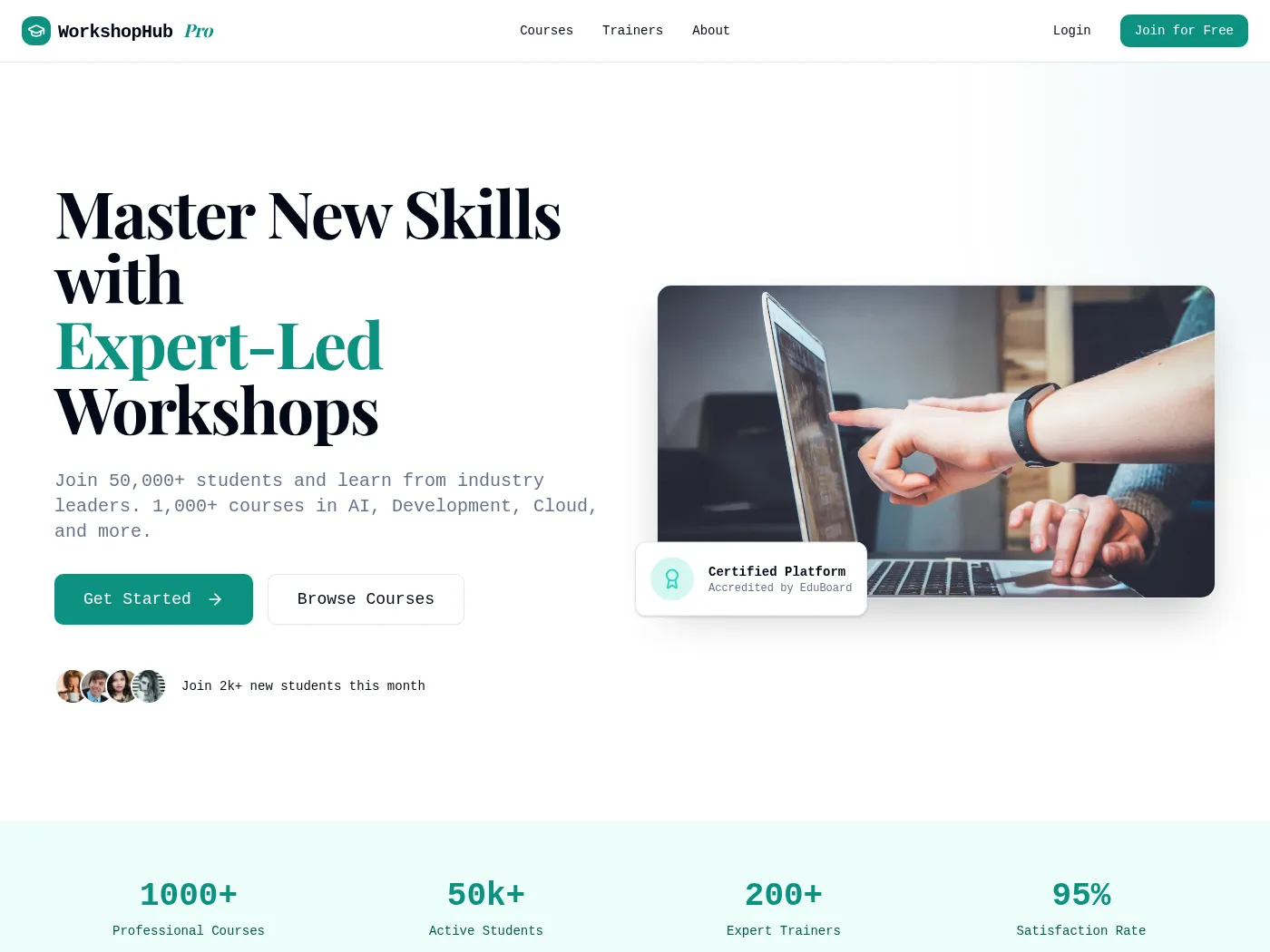 WorkshopHub Pro
