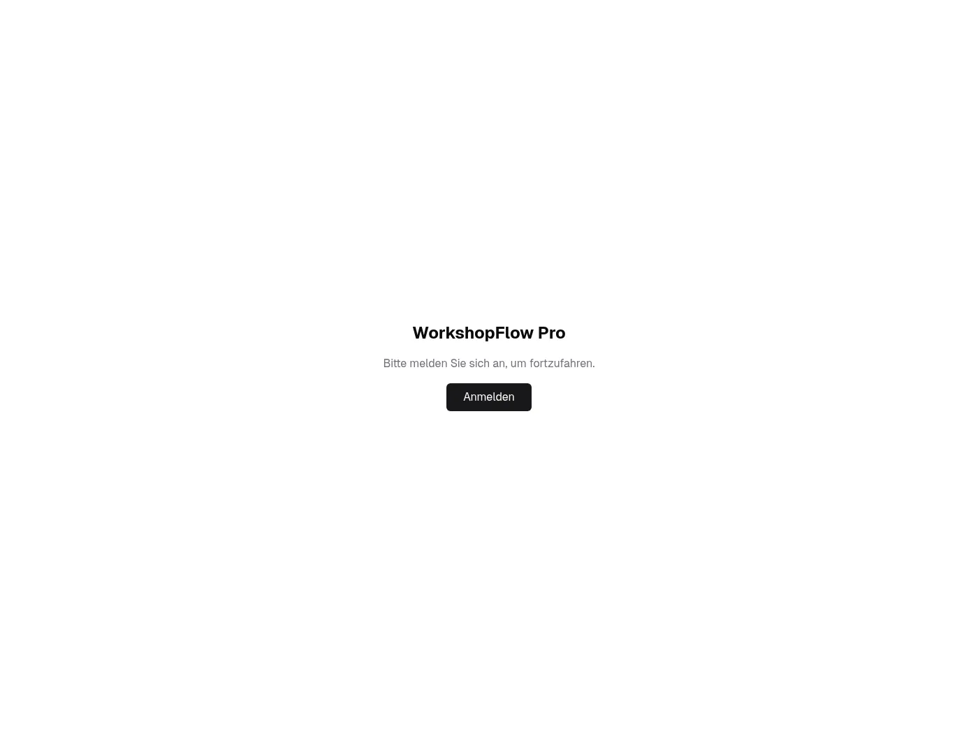 WorkshopFlow Pro