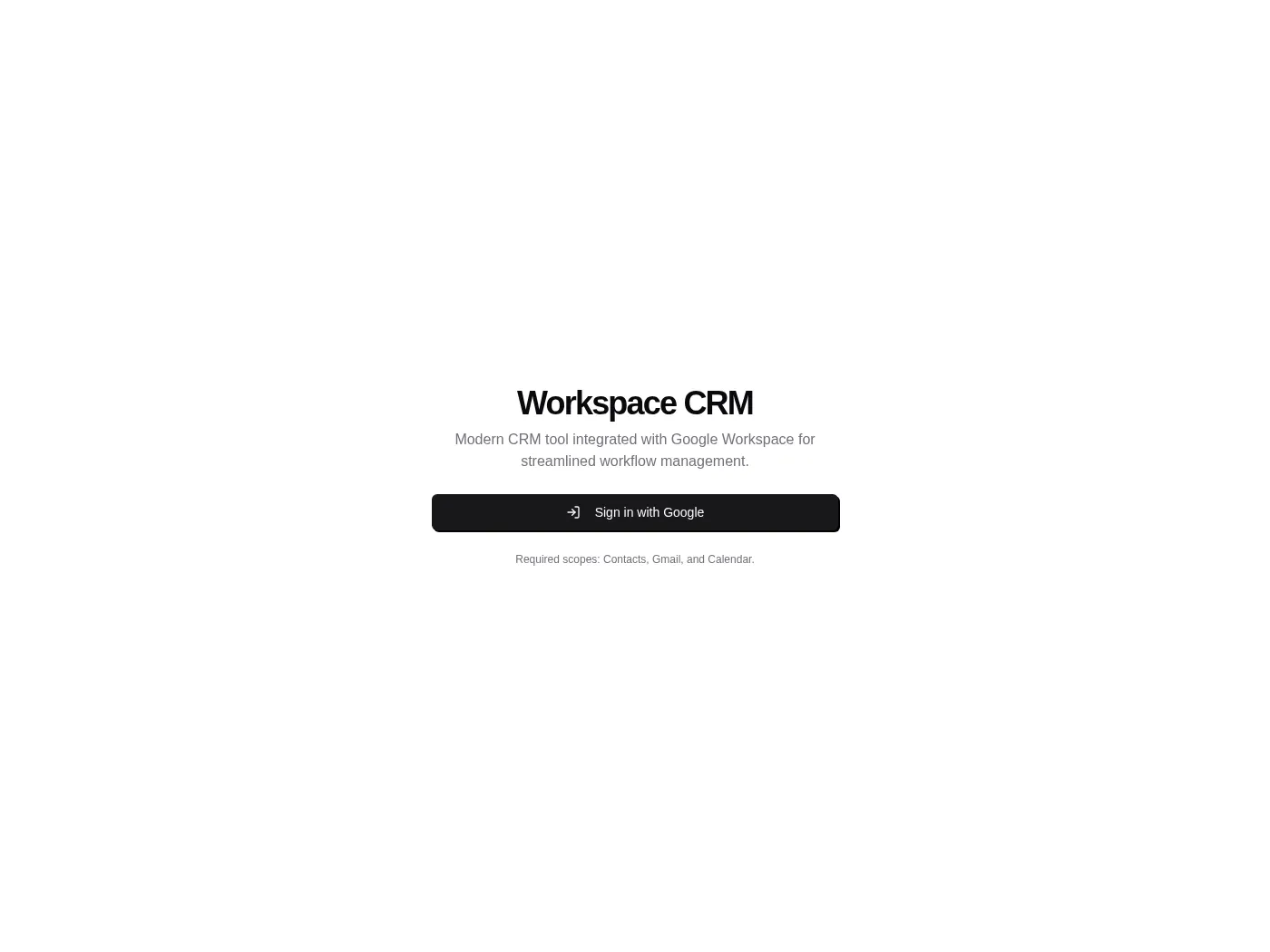 Workspace CRM Suite