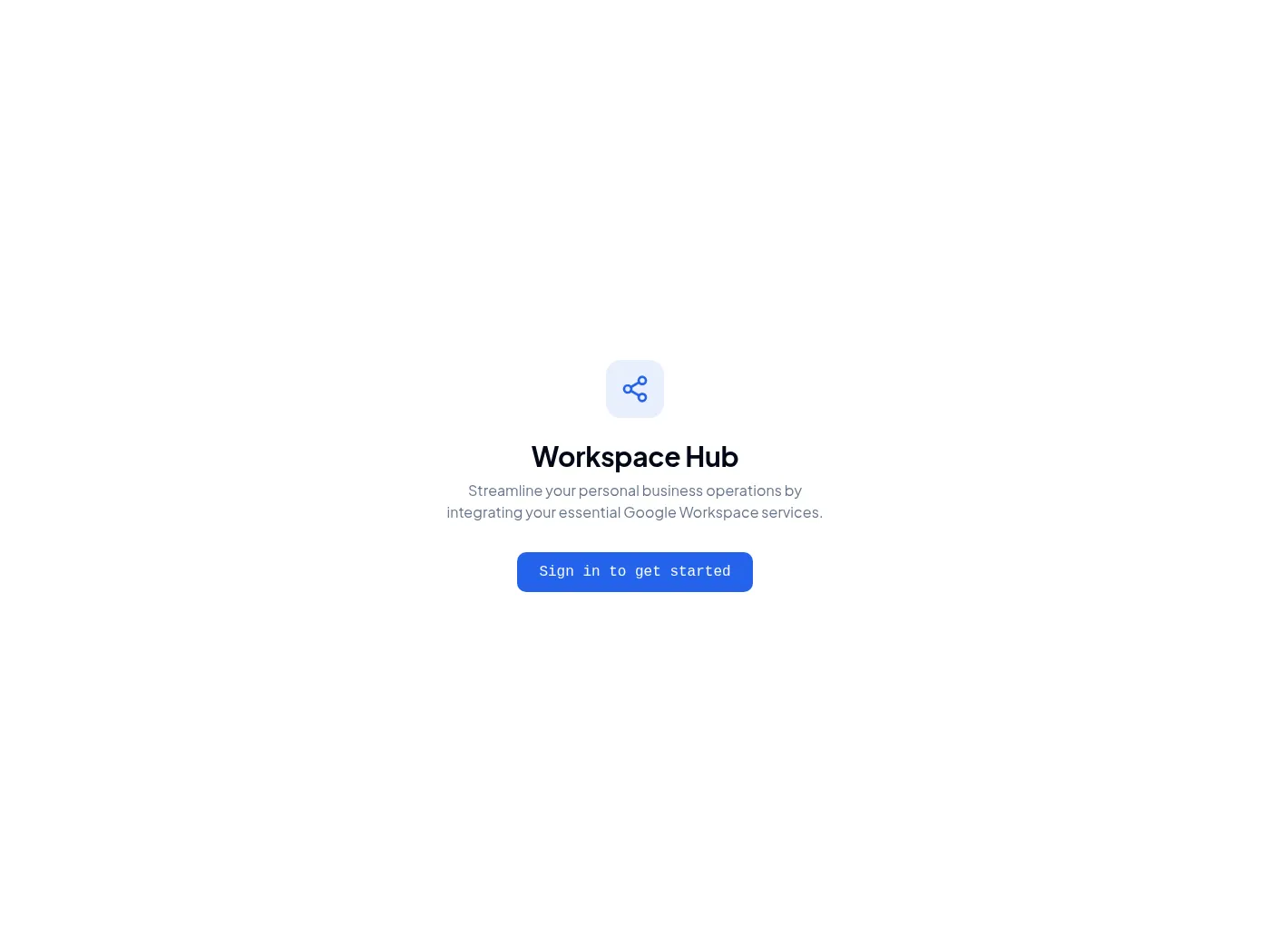 Workspace Hub