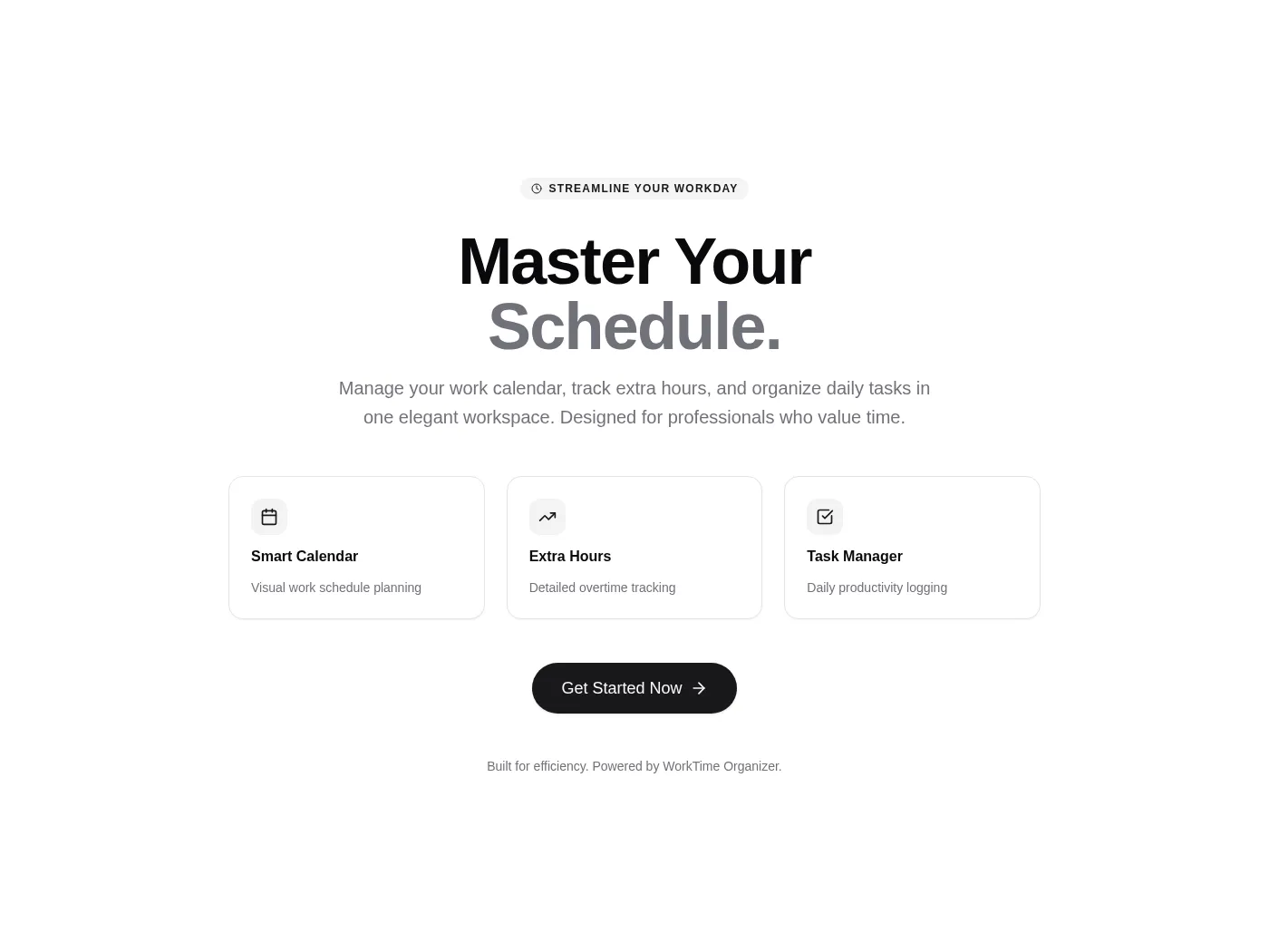 WorkTime Organizer