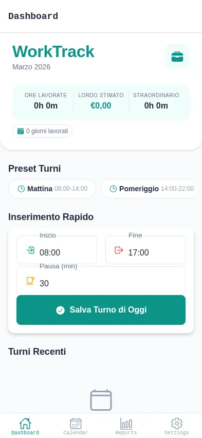 WorkTrack Shift & Pay App