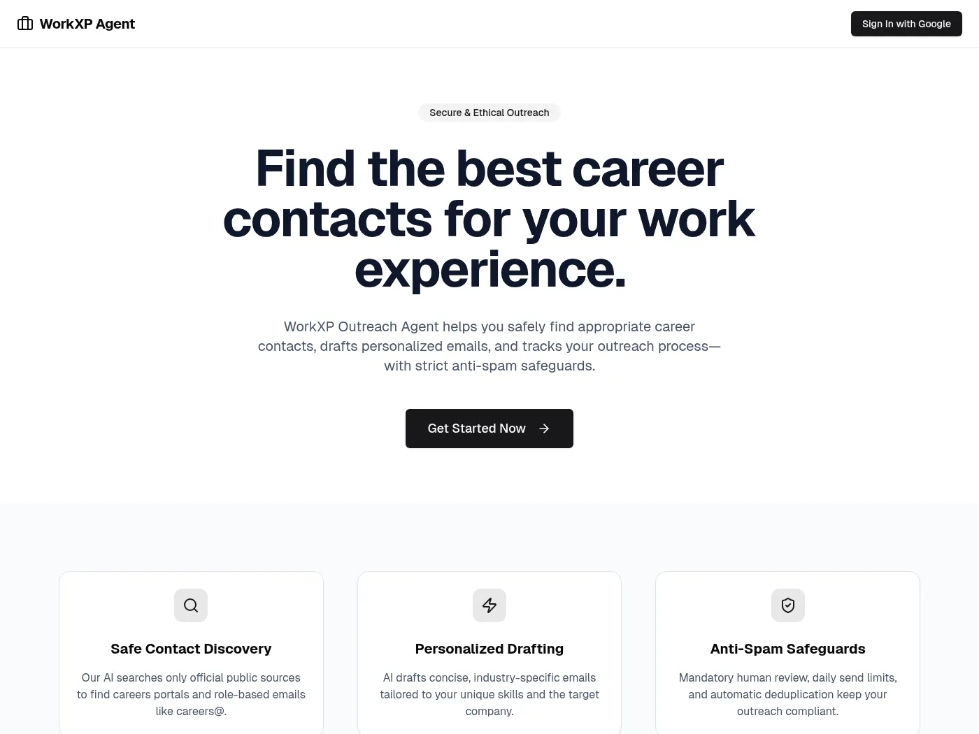 WorkXP Outreach Agent