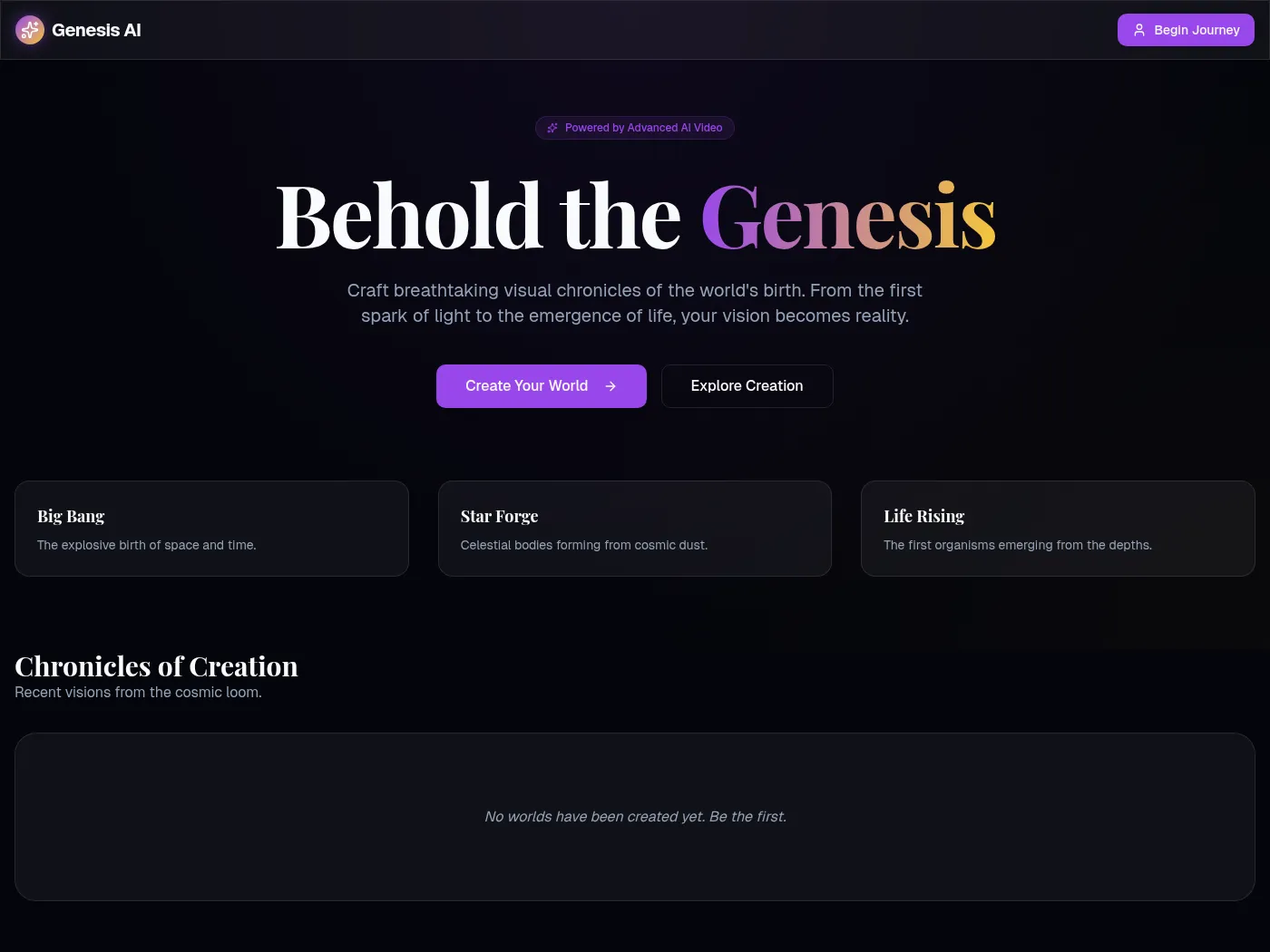 World Creation Video
