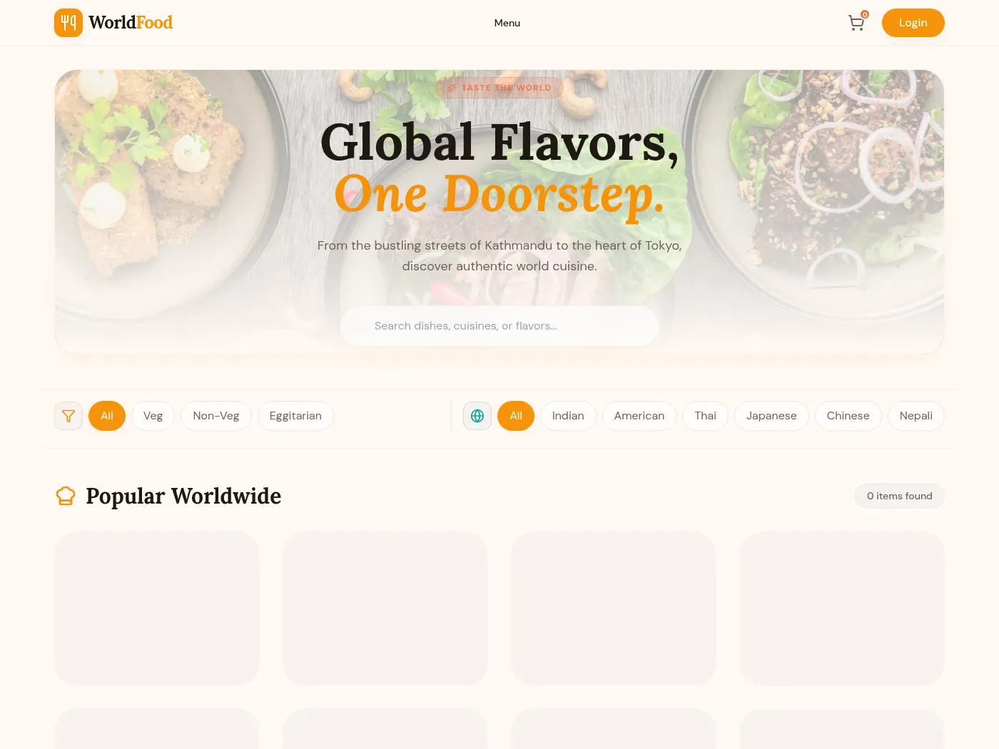 World Food Order App