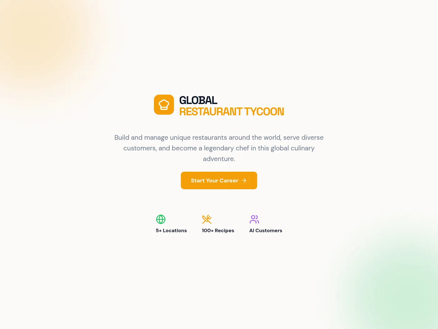 Global Restaurant Tycoon