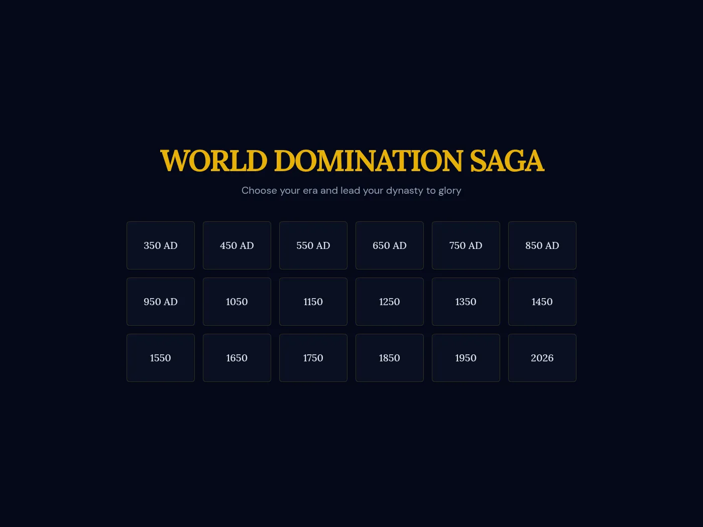 World Domination Saga
