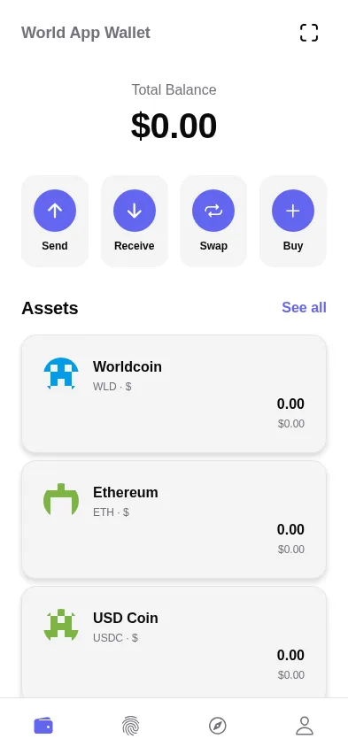 WorldApp Finance Clone