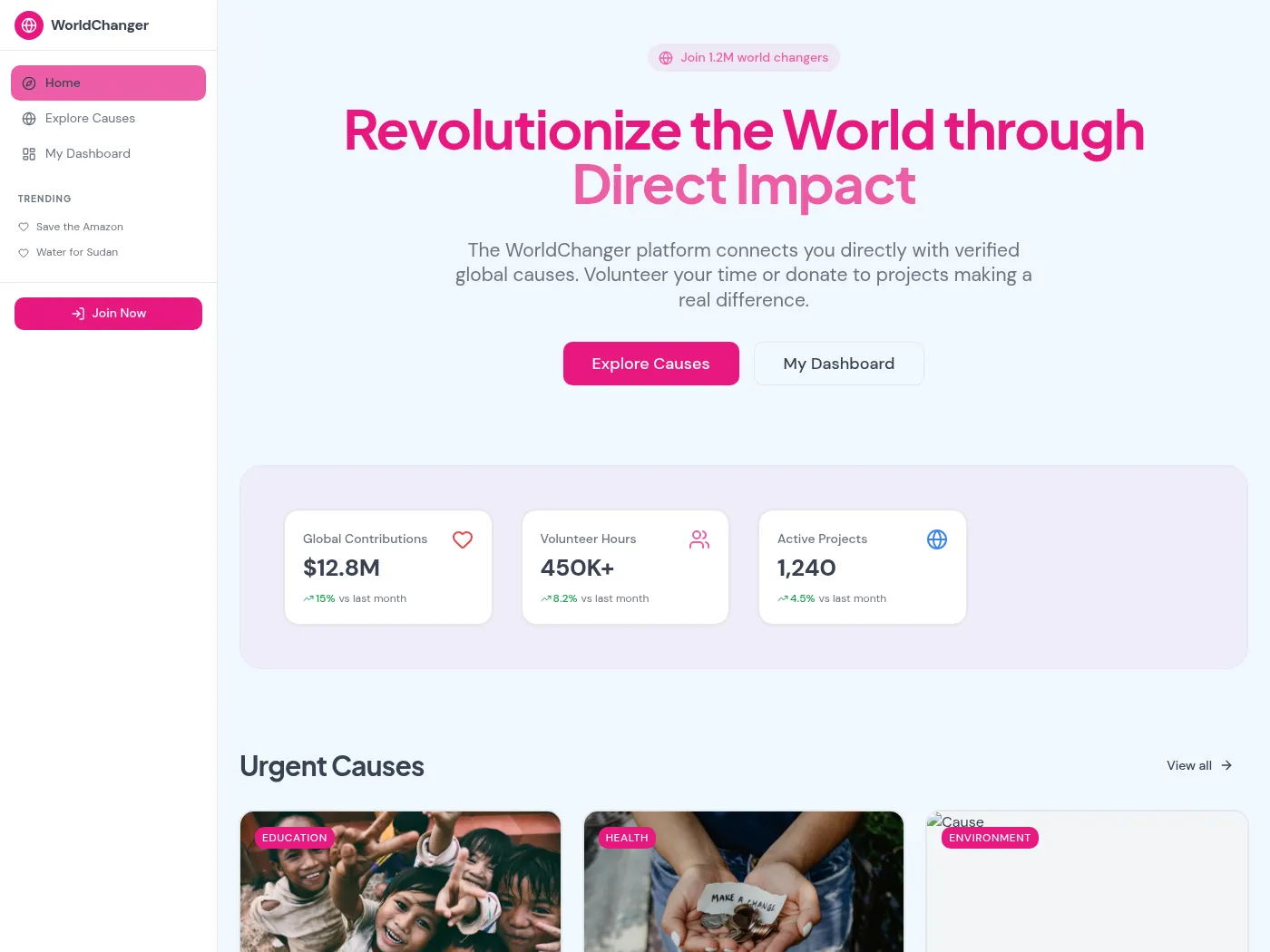 WorldChanger Web Platform