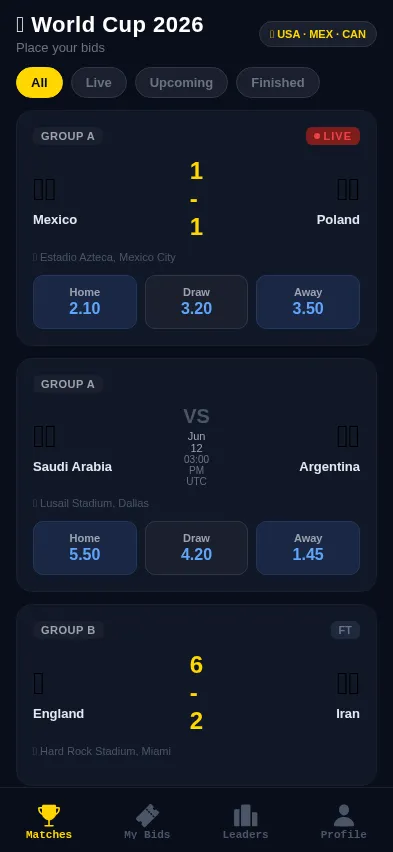 World Cup Bid Hub