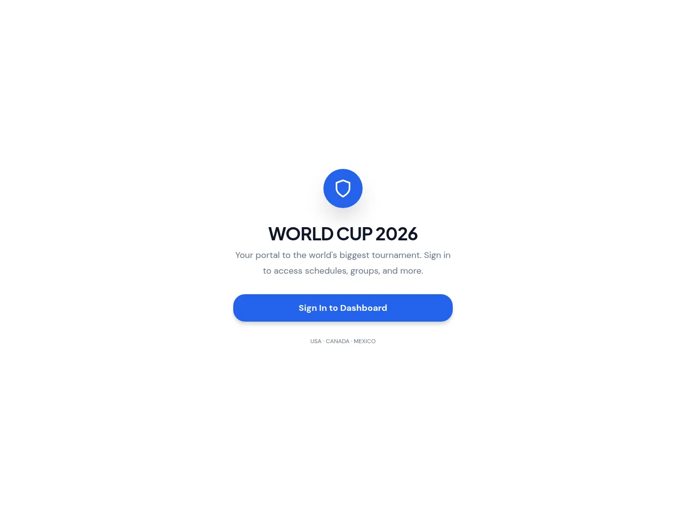 World Cup 2026 MVP Site