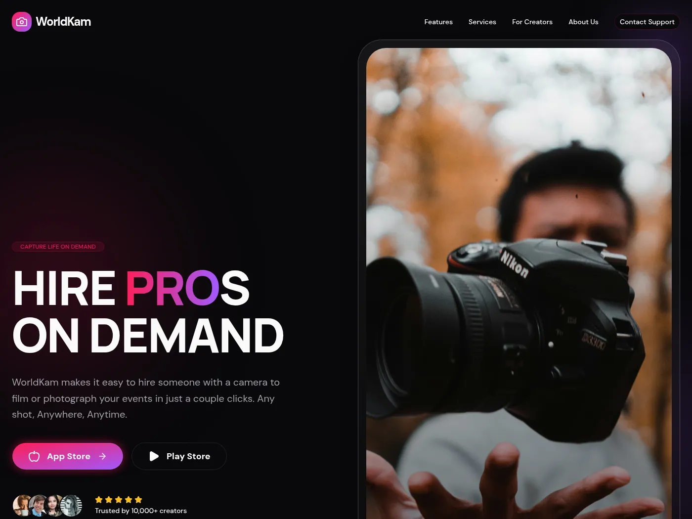 WorldKam Marketplace Site