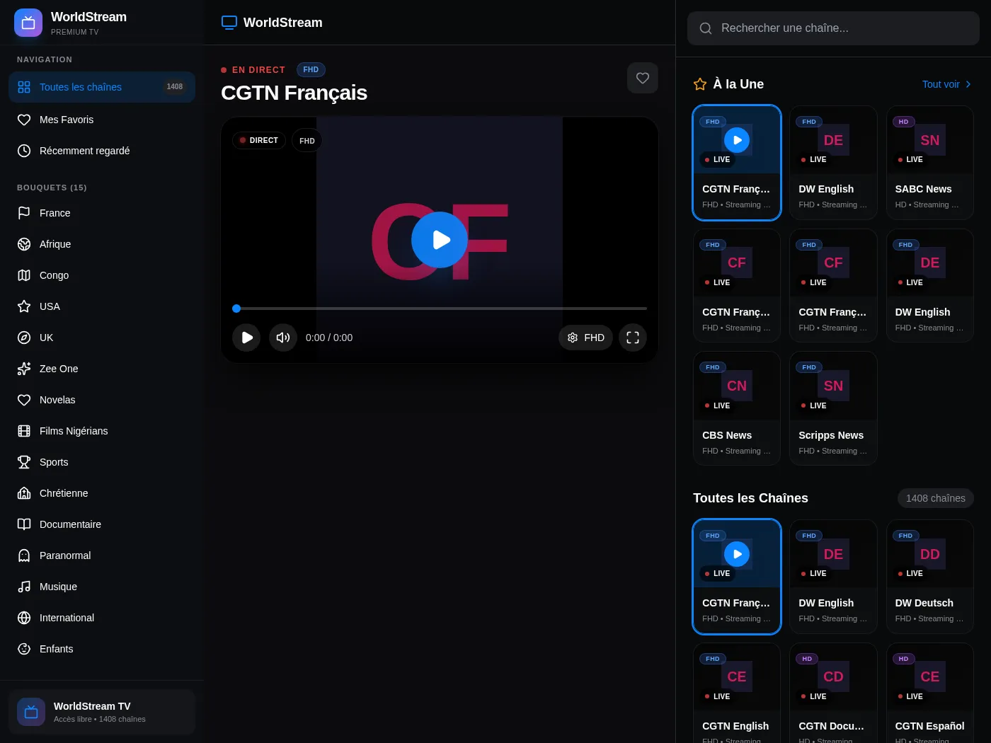 WorldStream TV