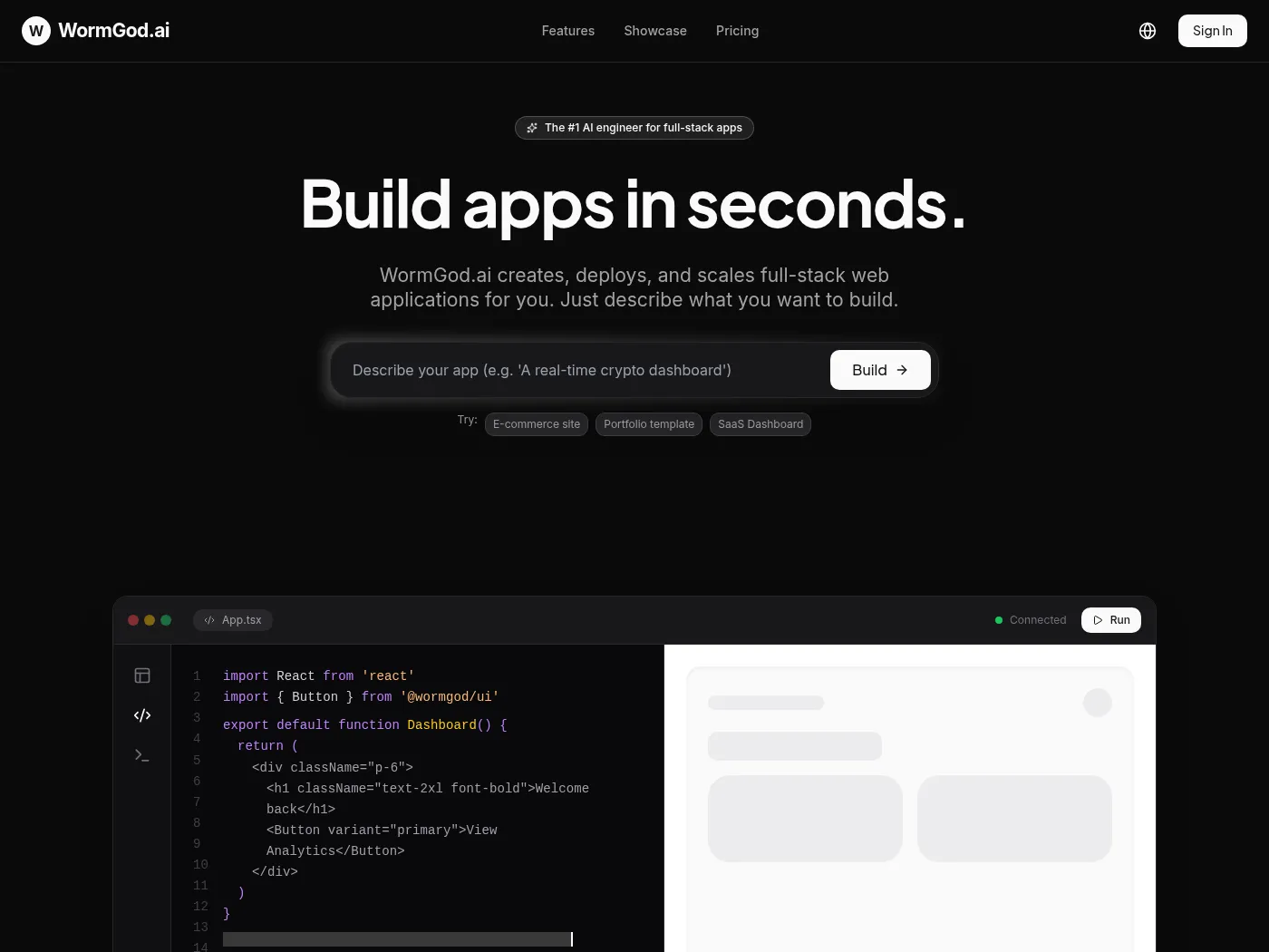 WormGod AI Web Clone