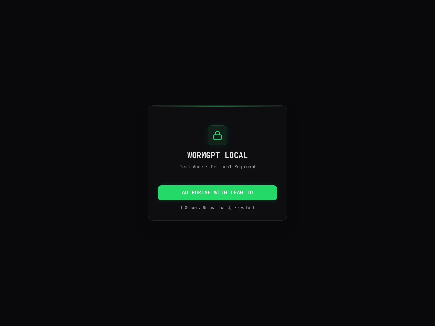 WormGPT Local AI