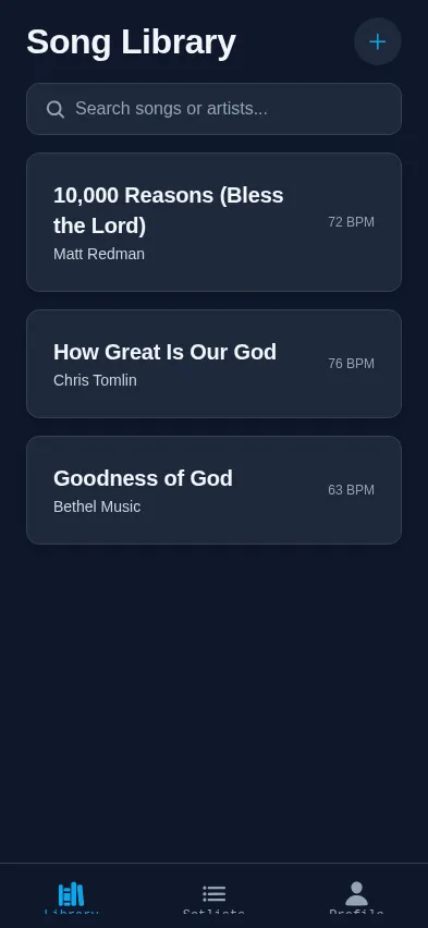 Worship Set Companion