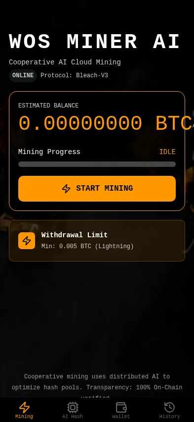 WOS Miner AI WebApp