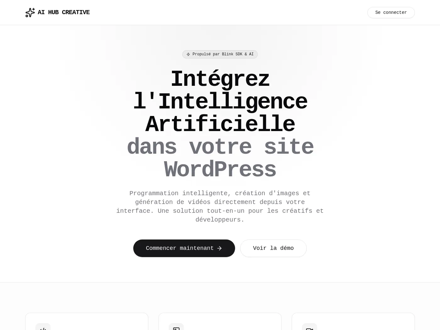 WP Creative AI Hub