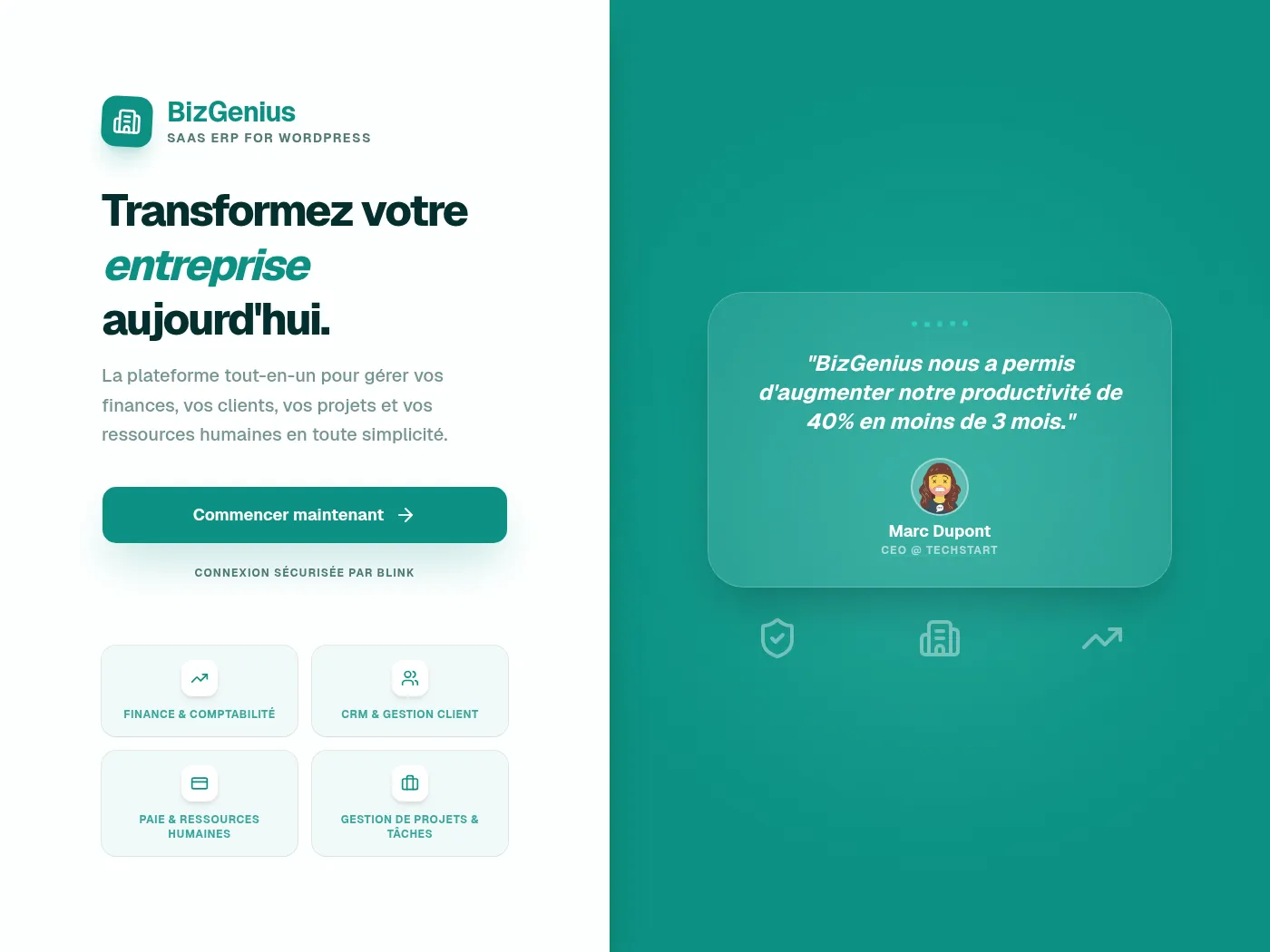 BizGenius SaaS for WordPress