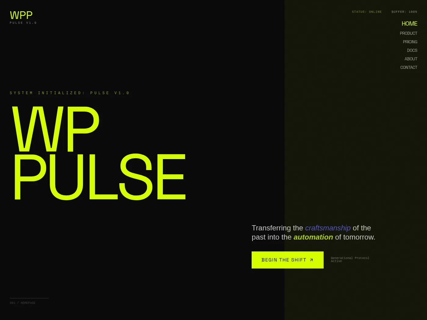 WP Pulse Landing