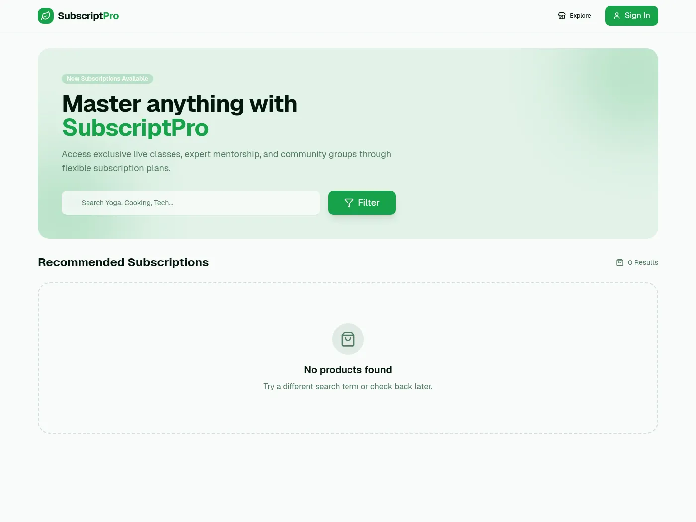SubscriptPro WordPress Plugin