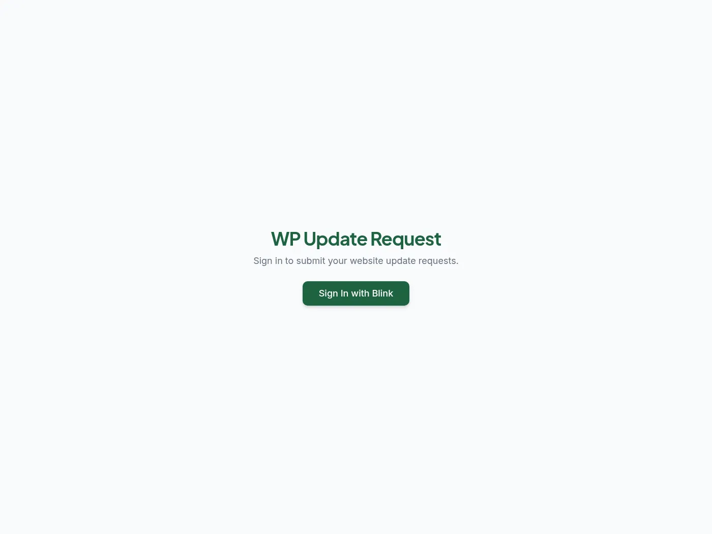 Website Update Request Form
