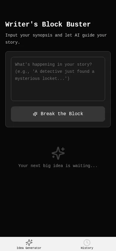 Writer's Block Buster