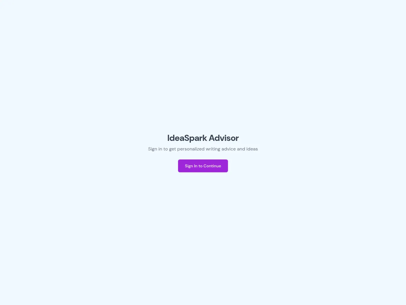 IdeaSpark Advisor