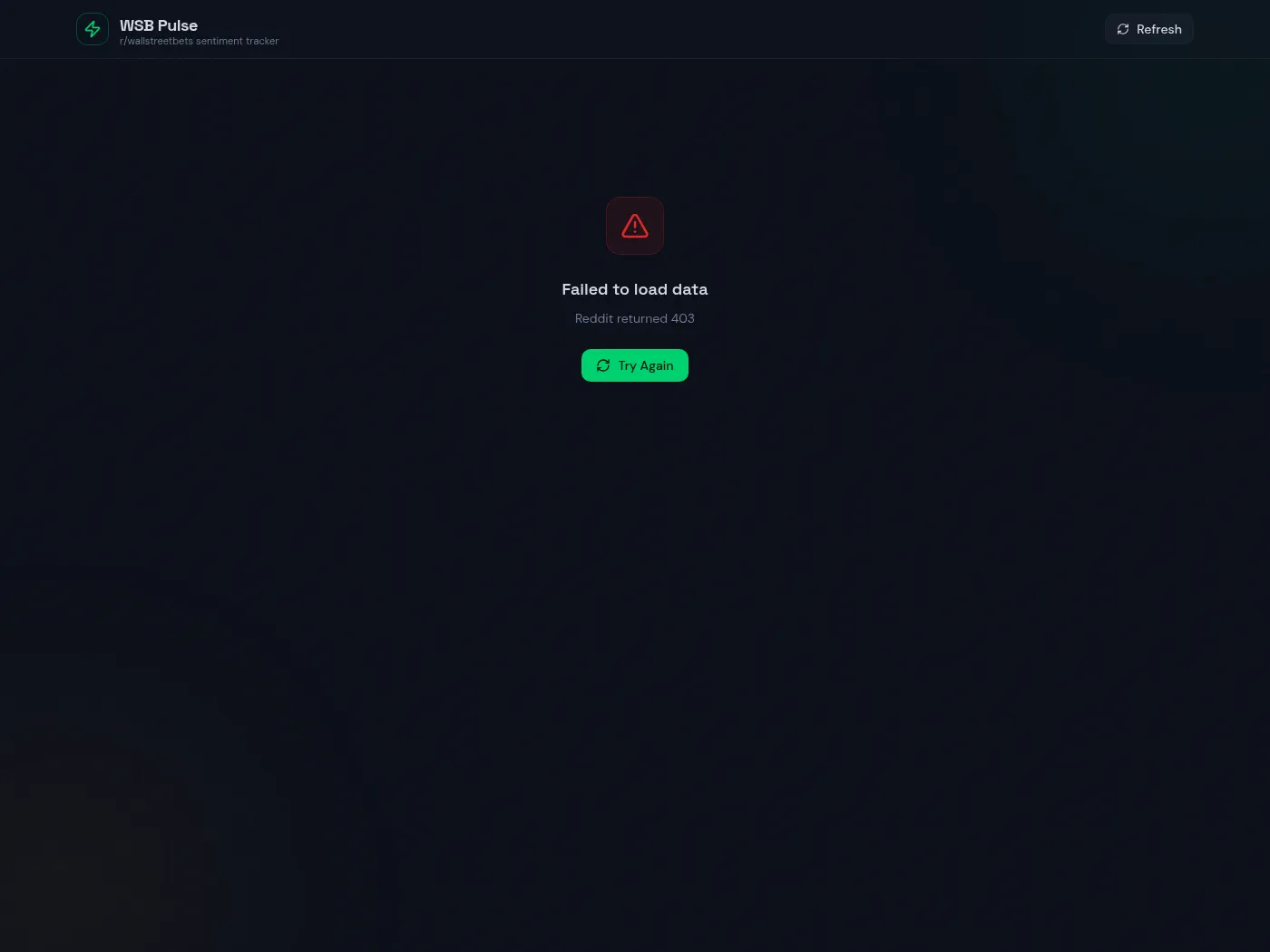 WSB Stock Sentiment Tracker