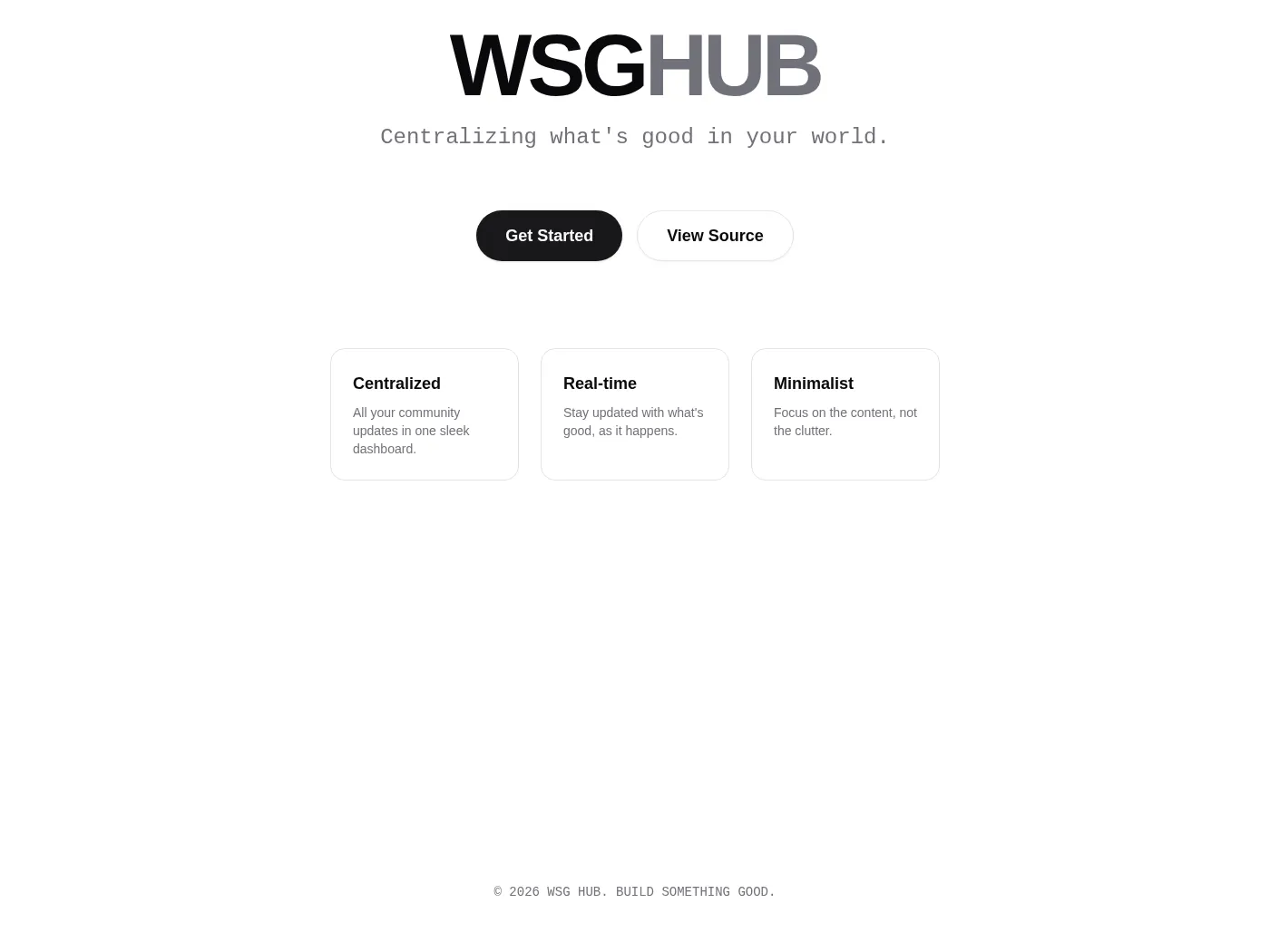 WSG Hub