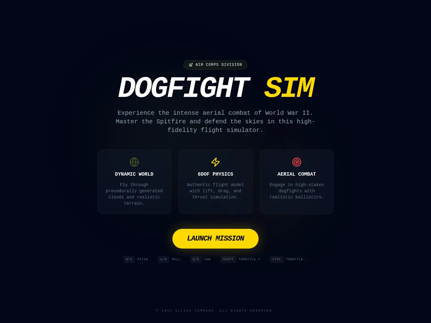 WW2 Dogfight Sim