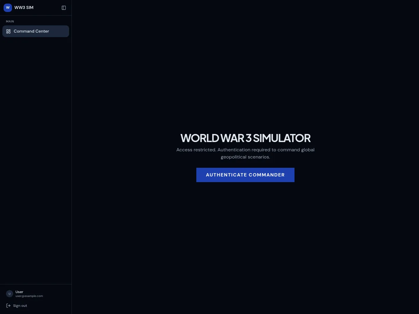 World War 3 Simulator