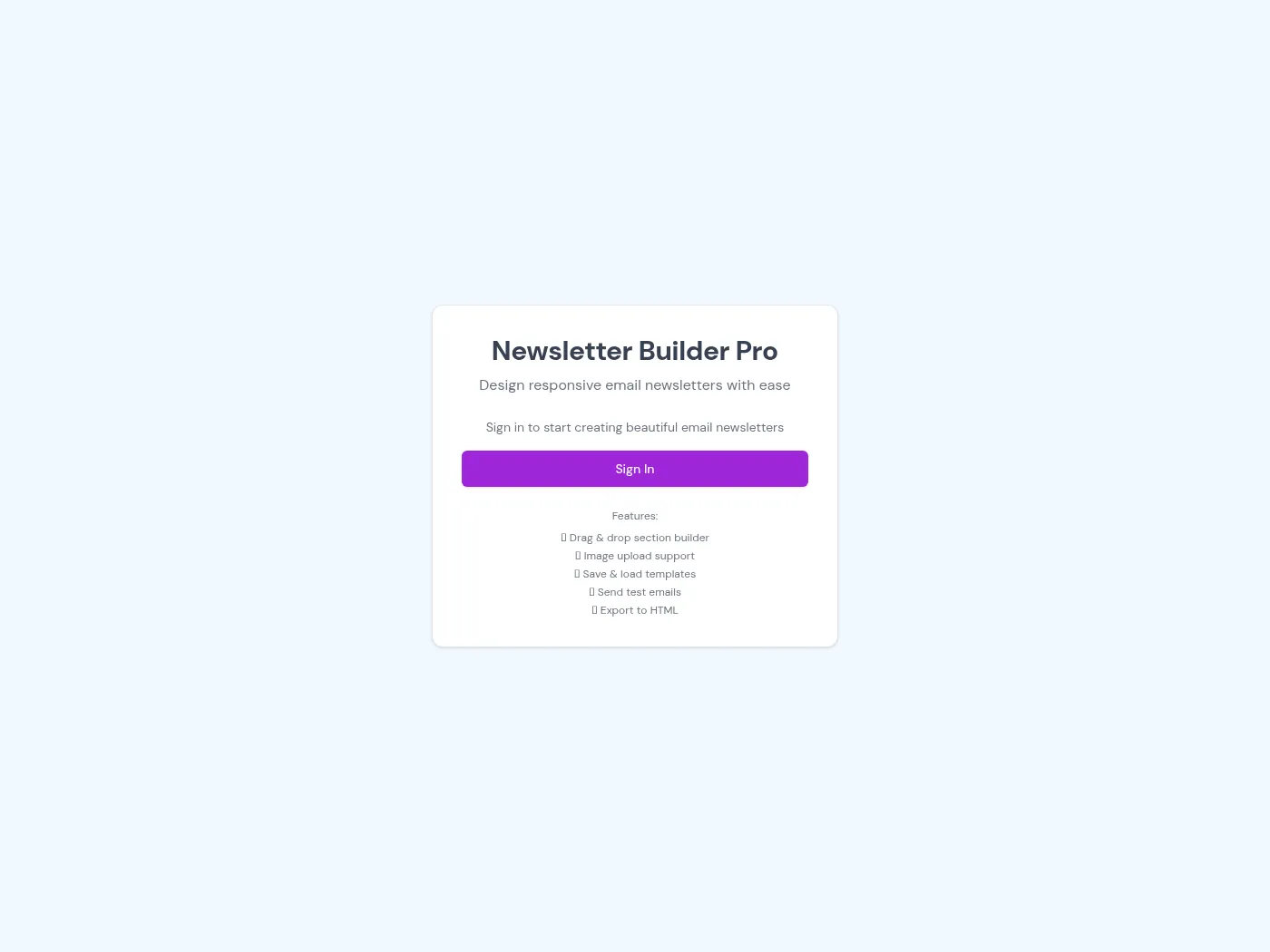 Newsletter Builder Pro