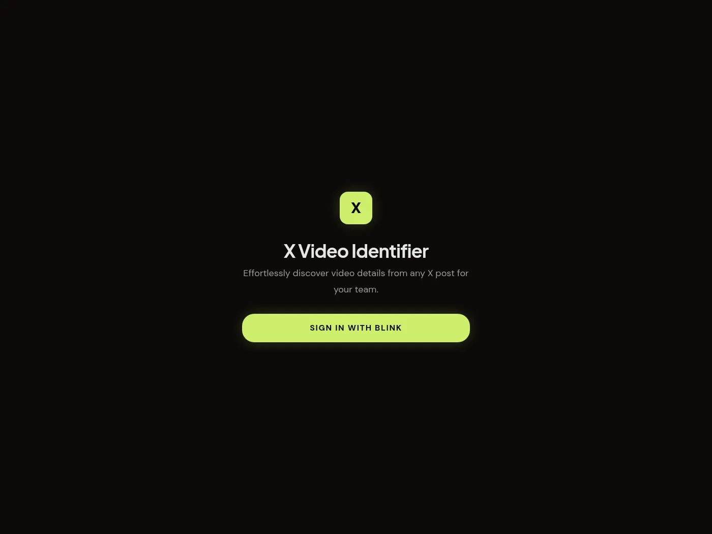 X Video Identifier