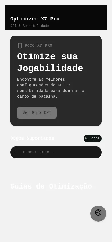 Sensibilidade X7 Pro Optimizer