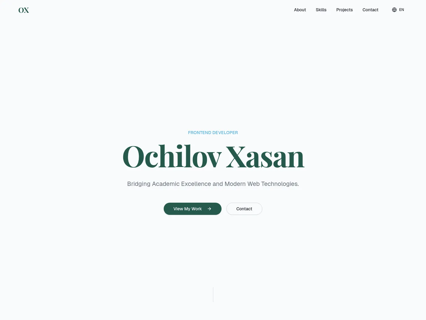 Xasan Ochilov Portfolio