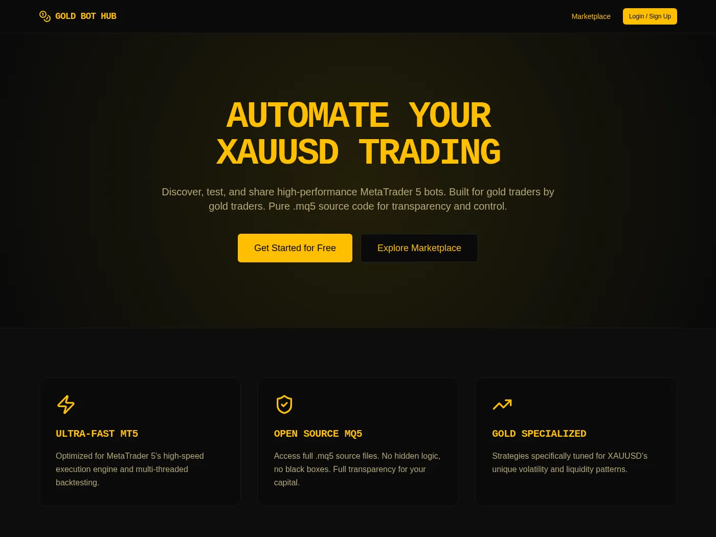 XAUUSD MT5 Bot Hub