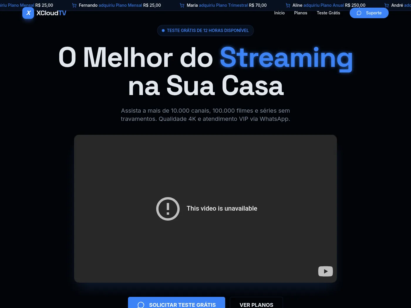 XCloud TV Landing