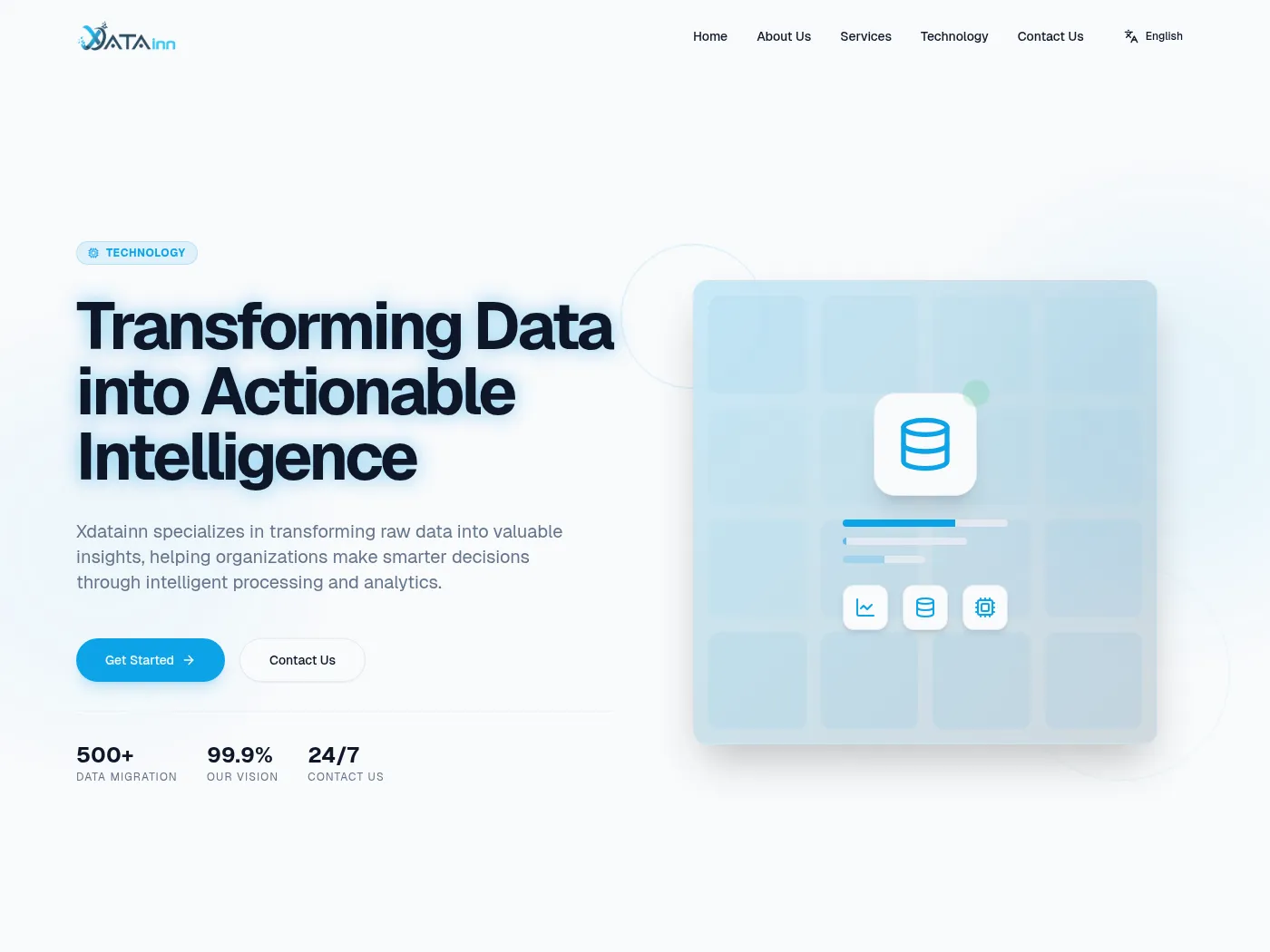 Xdatainn Corporate Website
