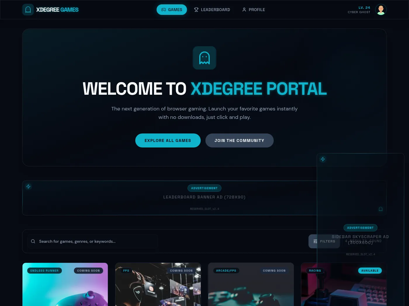 xDegree Game Portal