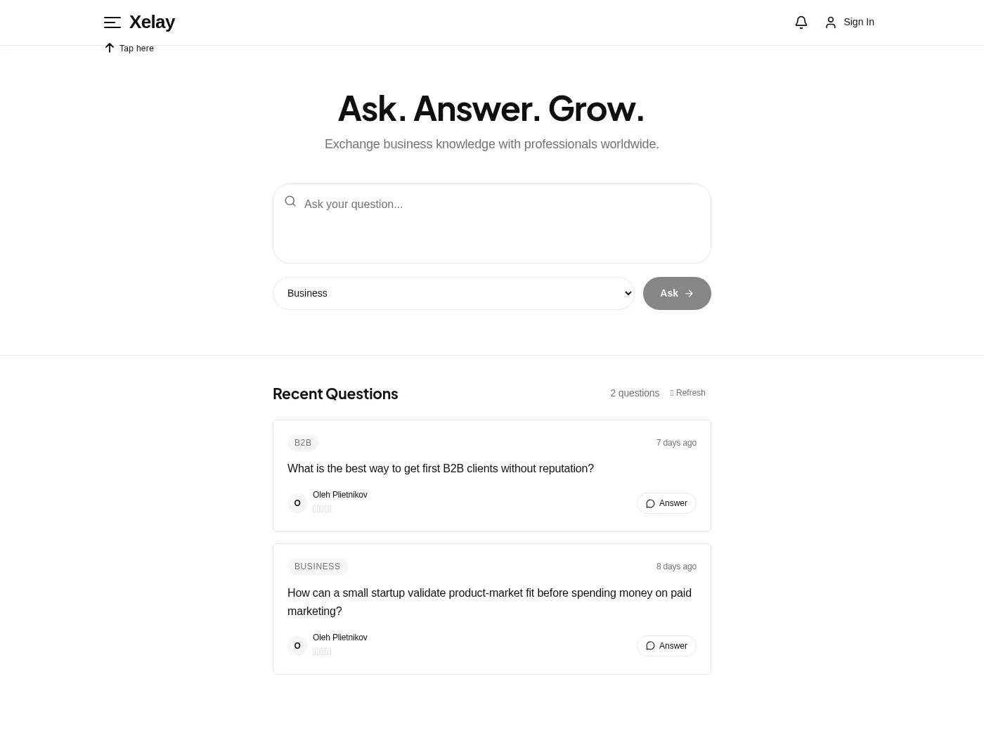 Xelay Knowledge Exchange
