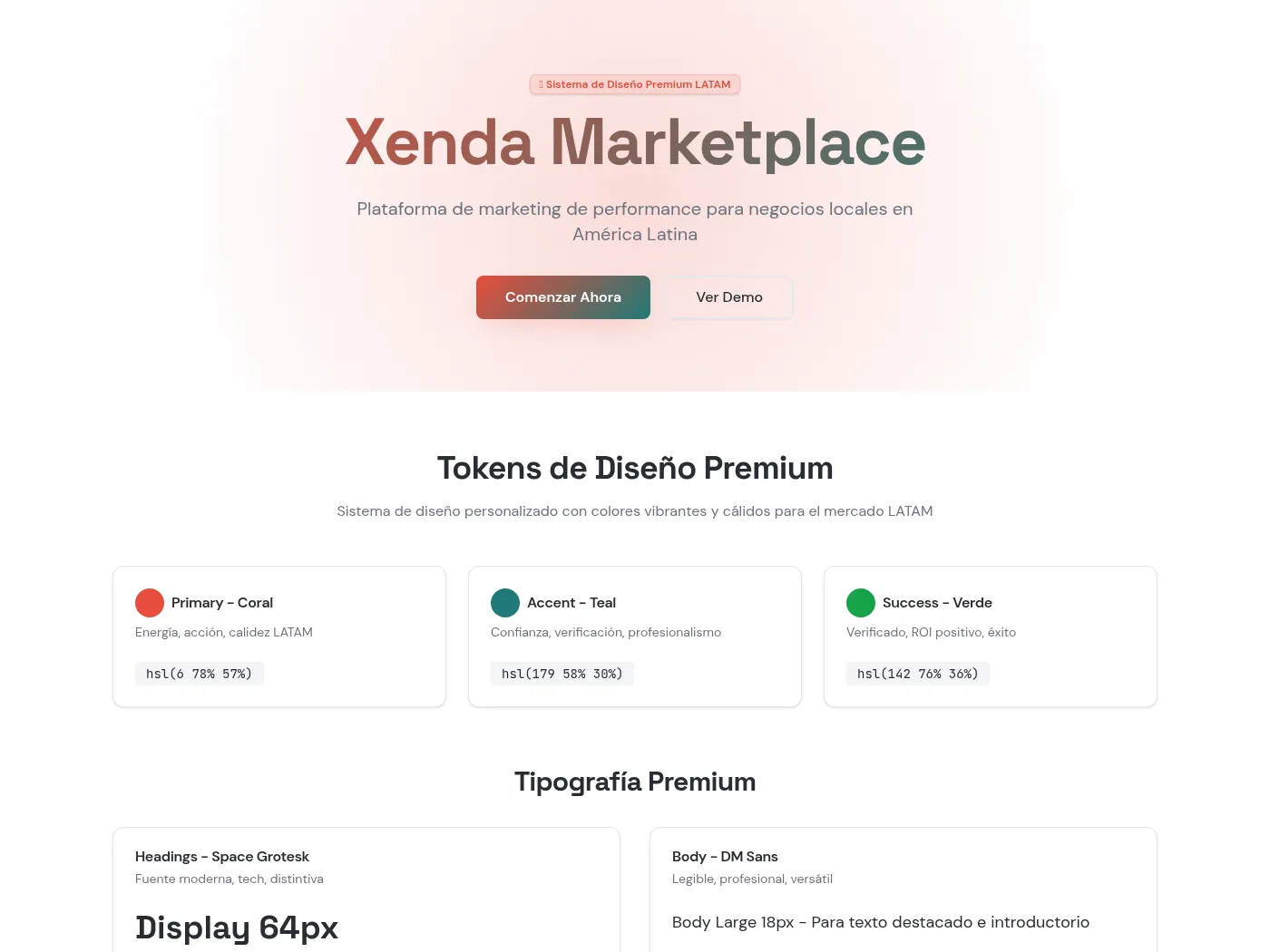 Xenda Marketplace